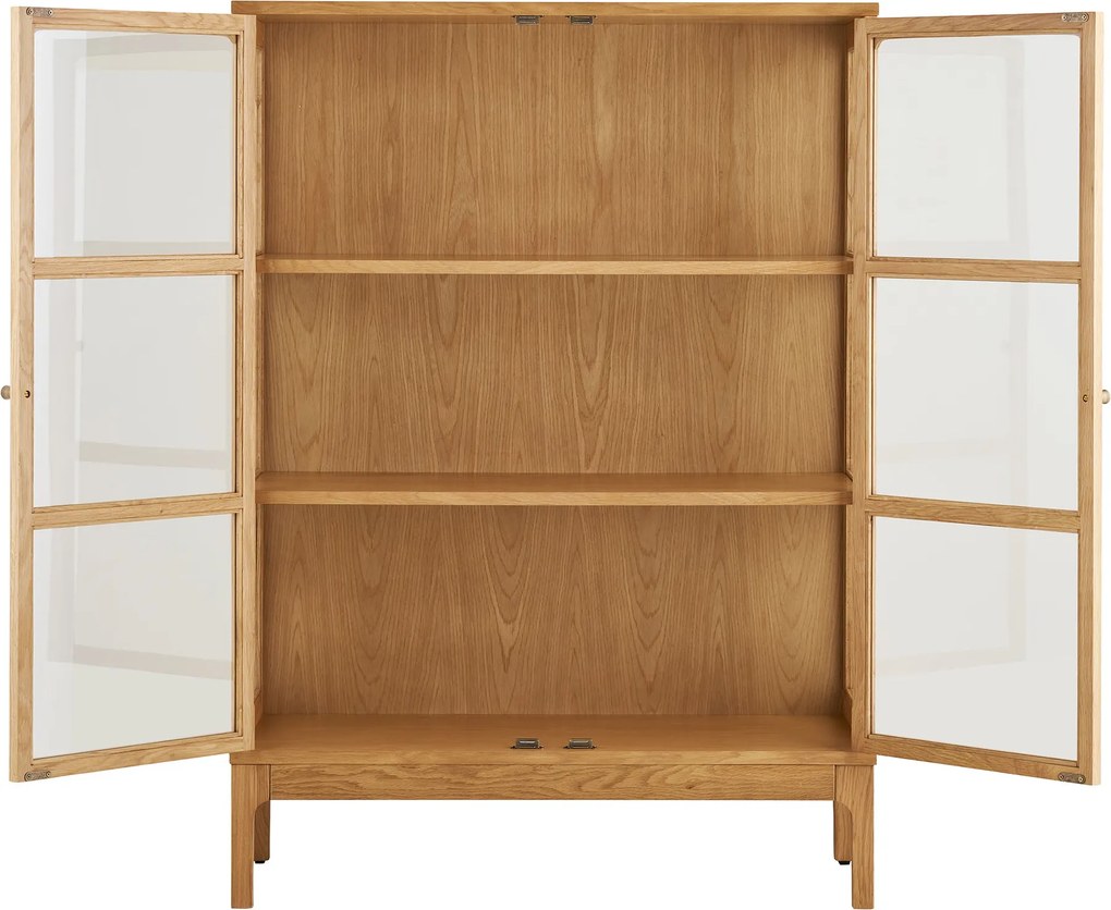 House Nordic Prosklený kabinet ZAMORA 126x90cm dub 3001501