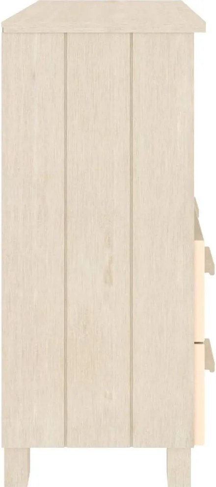 Příborník HAMAR medově hnědý 85 x 35 x 80 cm masivní borovice 340496