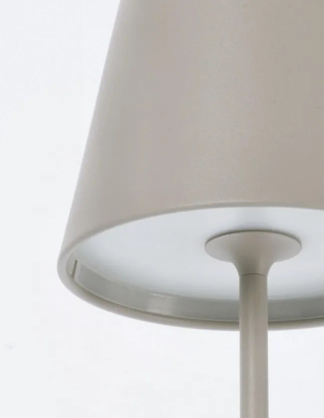 BIZZOTTO Zahradní stojací LED lampa ETNA 38 cm taupe