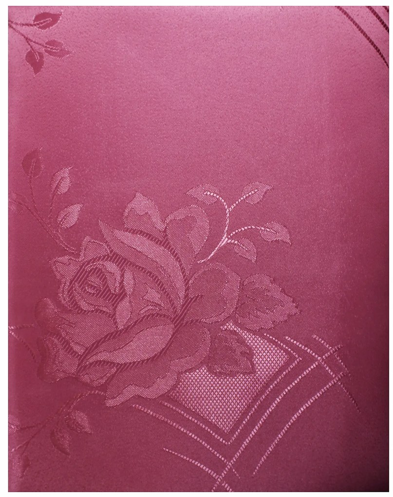EmaHome - Ubrus s ochranou proti skvrnám 140x220 cm / růžový se vzorem