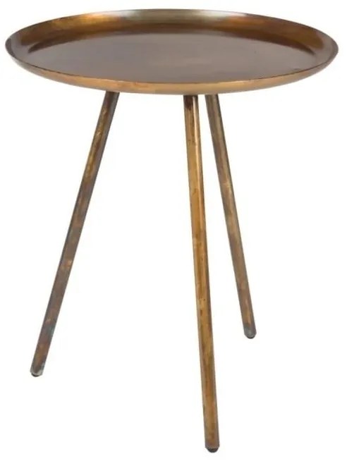Odkládací stolek WLL FROST Ø 39 cm, měď