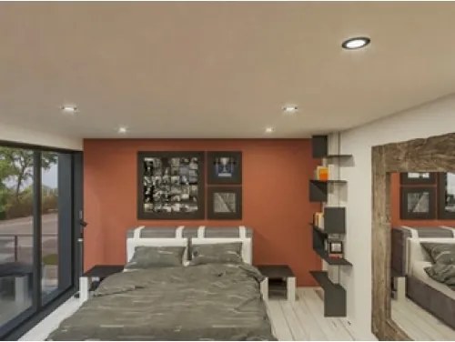 Podhledové LED svítidlo Panlux VP COB 6W 3000K bílá černá PN14100050