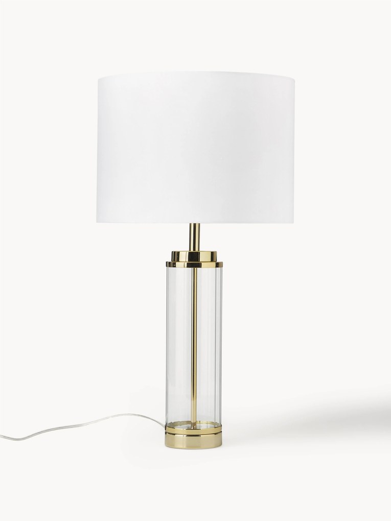 Velká stolní lampa se skleněnou podstavou Gabor