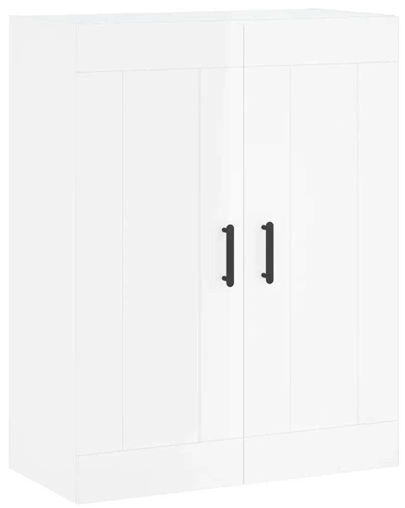 Skříň highboard lesklá bílá 69,5 x 34 x 180 cm kompozitní dřevo,  3199563