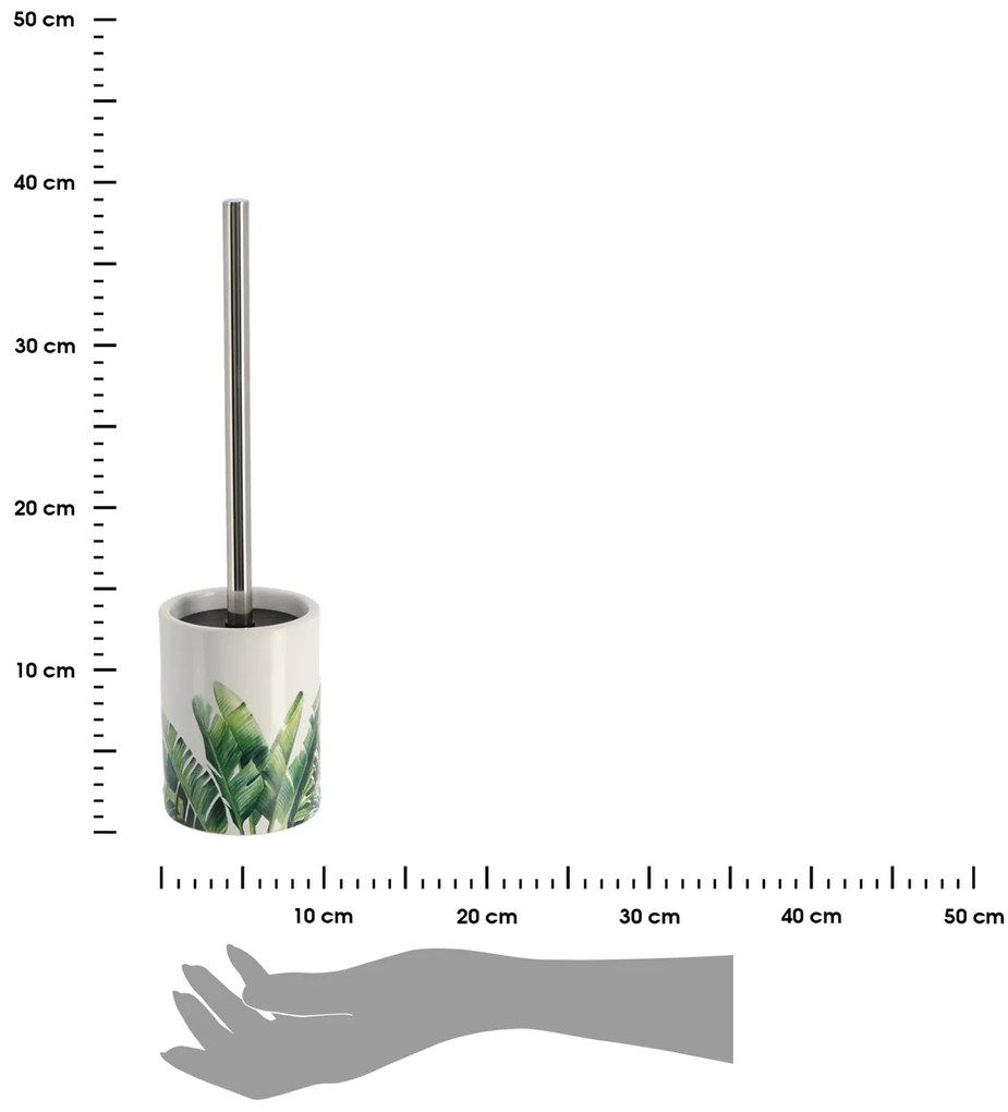 WC kartáč Oasis, kombinace barev/s chromovými prvky