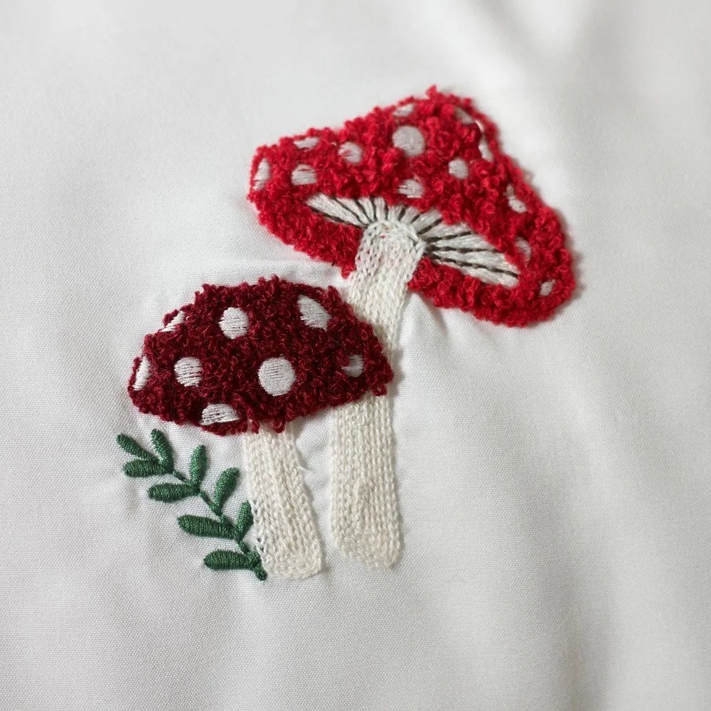 Bílé povlečení na jednolůžko 135x200 cm Woodland Crochet – Catherine Lansfield