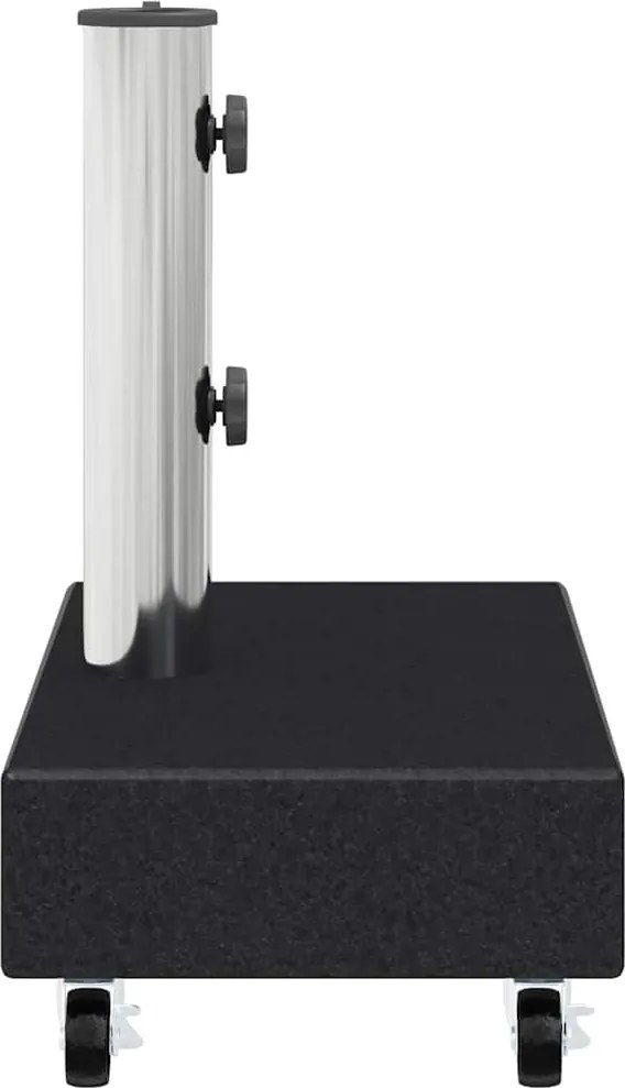 Stojan na slunečník černý 45 x 25 x 8 cm žula 313667