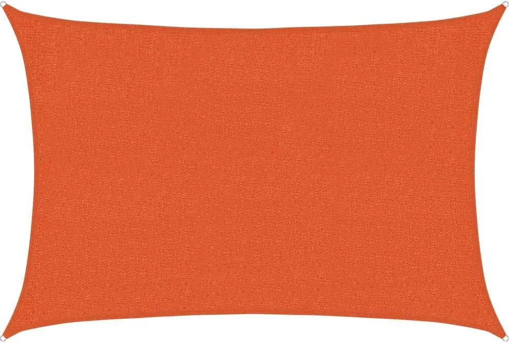 Stínící plachta 160 g/m² oranžová 2 x 3 m HDPE 311667