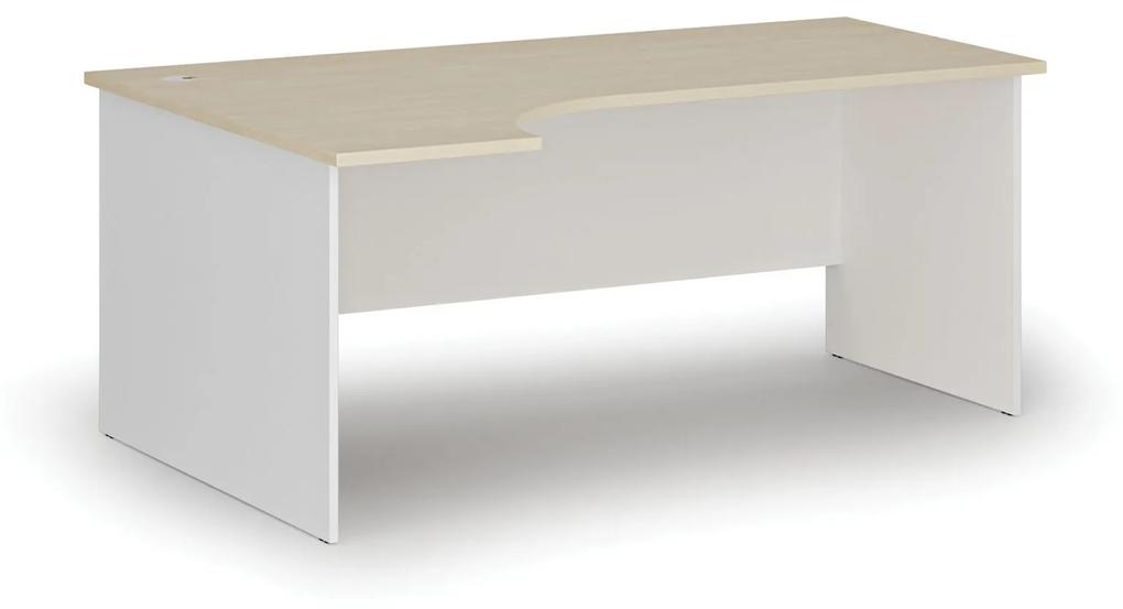 Kancelářský rohový pracovní stůl PRIMO WHITE, 1800 x 1200 mm, levý, bílá
