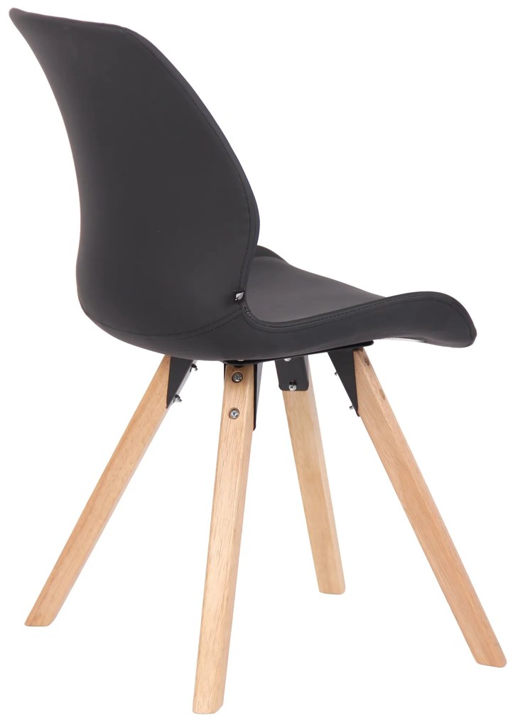 Jídelní židle Carnforth - 2 ks - umělá kůže | černé