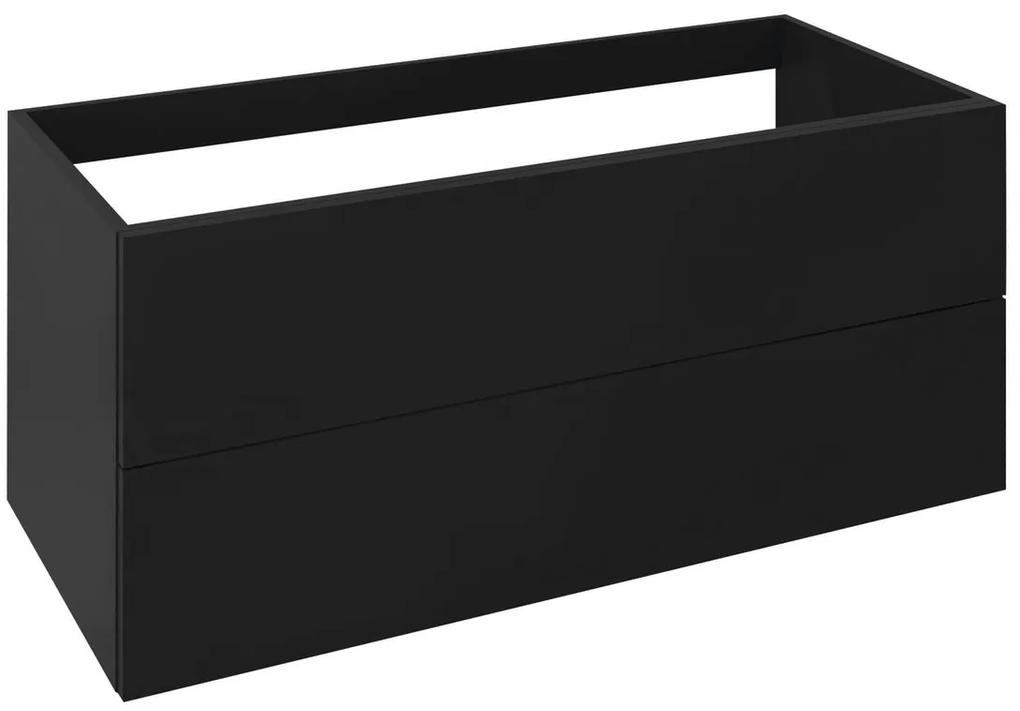 Sapho TREOS skříňka zásuvková 110x53x50,5cm, černá mat - TS115-3535