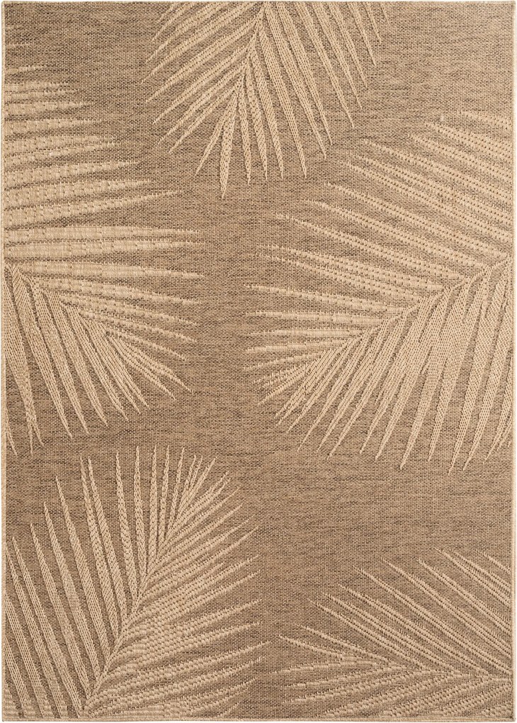 Ayyildiz, Kusový koberec Timber 1403 brown - na ven i na doma, 80x150, hnědá, chodba / předsíň