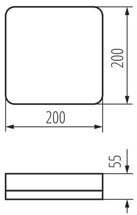 Kanlux 37303 - LED Technické svítidlo se senzorem IPER LED/19W/230V IK10 IP65 hranatý