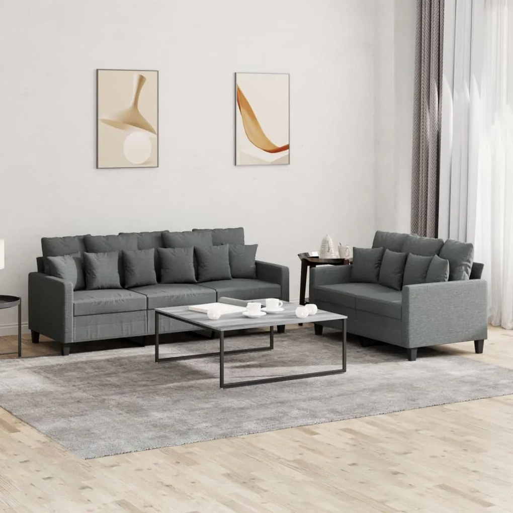 2dílná sedací souprava s poduškami vínová textil