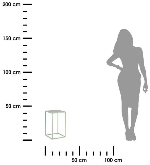 Stojan na květiny 40x24 cm světle zelená
