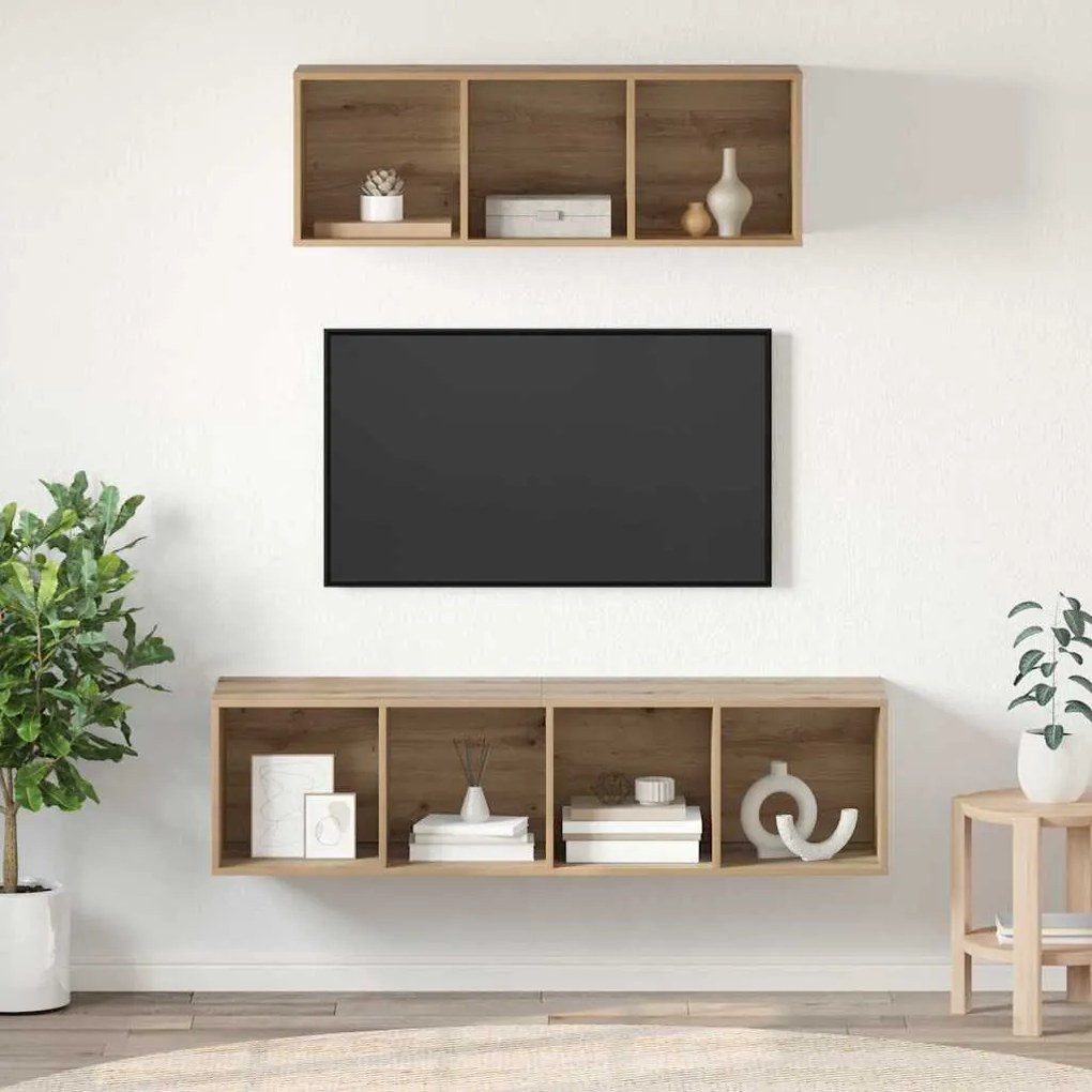Sestava TV skříněk 2 ks Artisanový dub Kompozitní dřevo 3393356