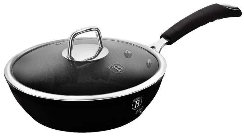 BERLINGERHAUS Pánev hluboká s poklicí 24 cm Black Professional Line BH-6119