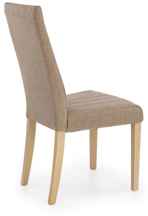 Jídelní židle DIEGO – masiv, látka, více barev Bílá / šedá