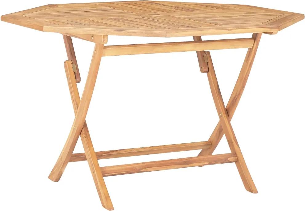 Skládací zahradní stůl - masivní teakové dřevo | 120x120x75 cm