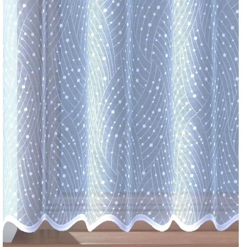 DekorTextil Hotová záclona nebo balkonový komplet Loreta - bílá ROZMĚR: (š x v): 250 x 120 cm