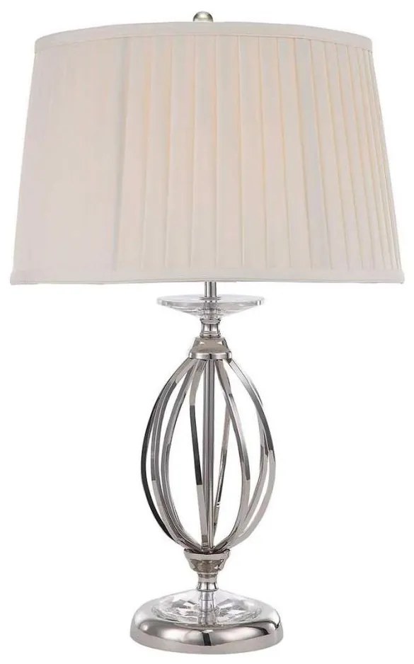 Elstead AG-TL-POL-NICKEL - Stolní lampa AEGEAN 1xE27/60W/230V lesklý chrom