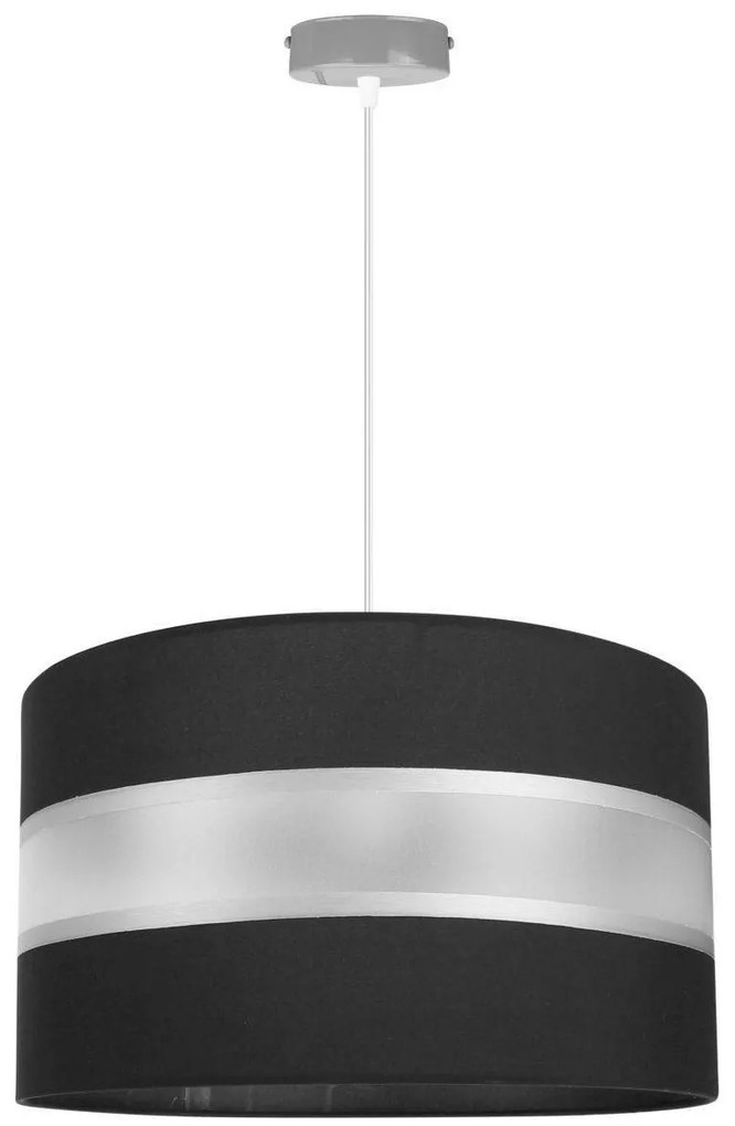 Závěsné svítidlo Elegance, 1x textilní stínítko (výběr z 5 barev), (výběr ze 3 barev konstrukce), (fi 35cm)