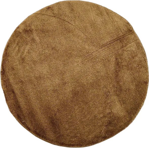 HU Kruhový zlatý koberec Plush Deluxe Rozměr: 60x60 cm