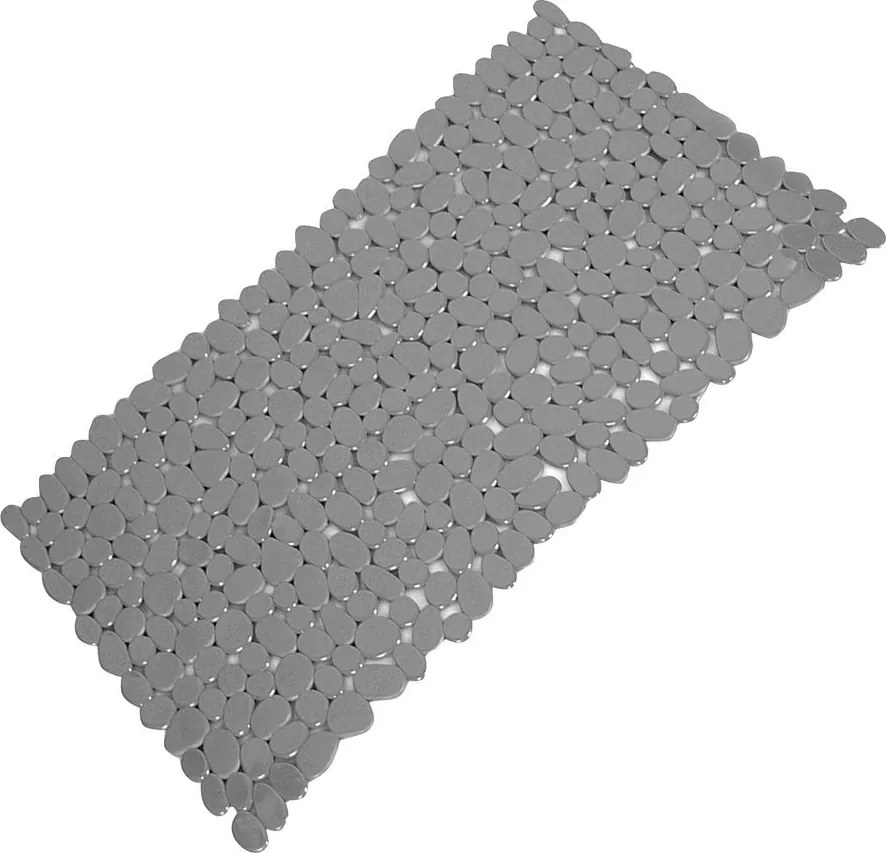 Gedy Aqualine, RIVER podložka do vany 35x70cm s protiskluzovou úpravou, PVC, šedá, TAVA40108