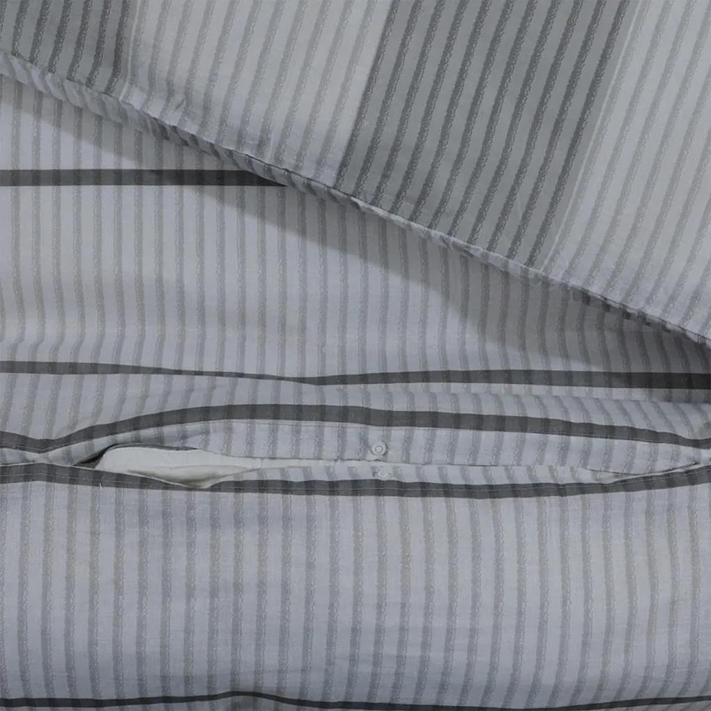 vidaXL Sada ložního prádla 240 x 220 cm bavlna [136434] Barva: světle šedá