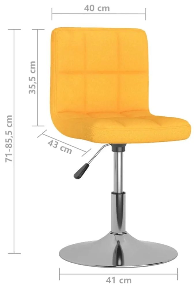 Petromila Otočná barová židle žlutá textil