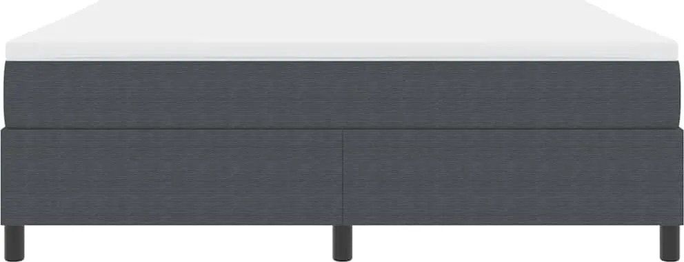Postel s boxspringem Tmavě šedá a bílá 180 x 200 cm 3337478