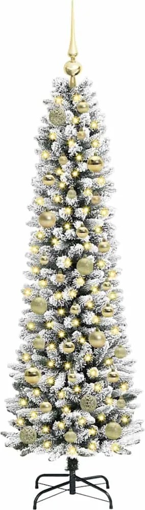Umělý vánoční stromeček Bílá 150 cm PVC, kov a plast 3396097