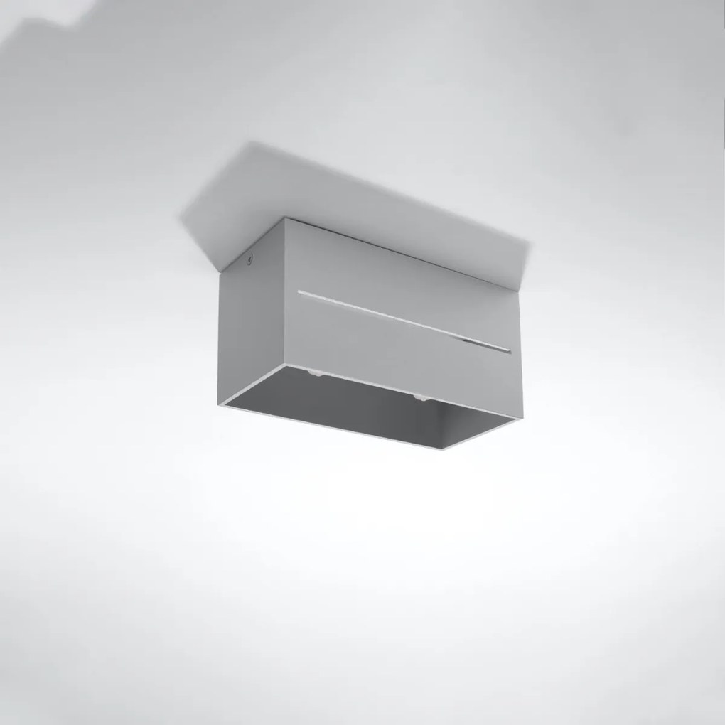 Sollux Lighting Stropní svítidlo LOBO 2 šedé