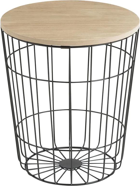 Design Scandinavia Konferenční stolek Pavola, 34 cm, černá
