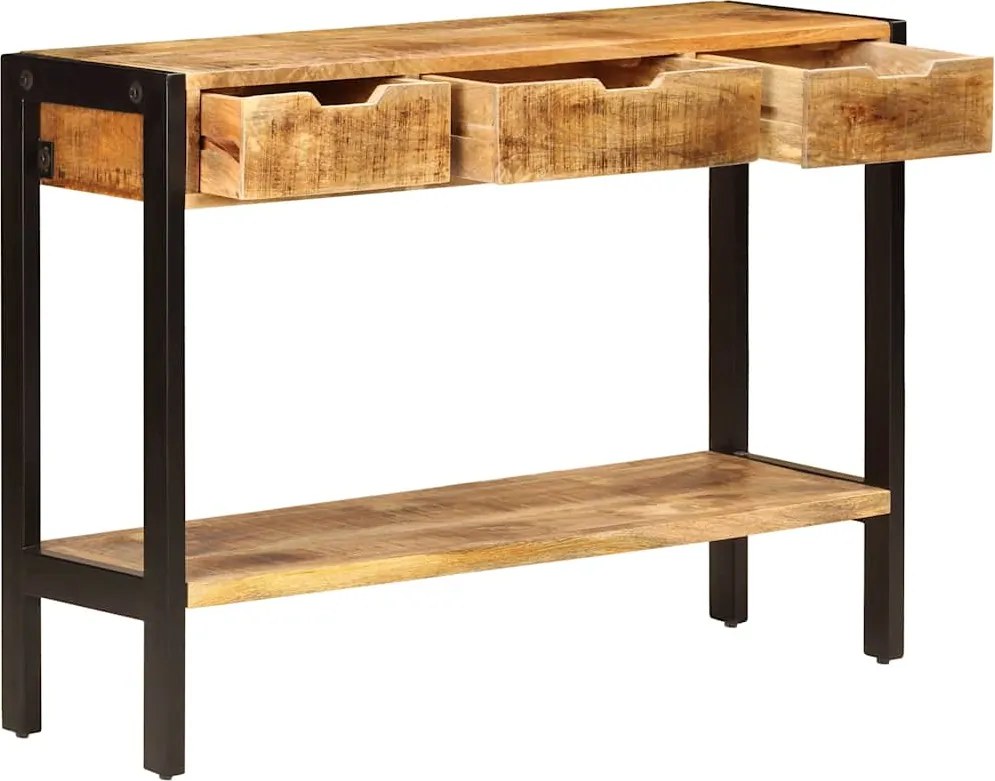 Příborník se 3 zásuvkami 110 x 35 x 75 cm masivní mangovník 247406
