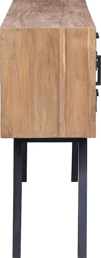 vodaXL Odkládací skříňka 110x30x75 cm masivní teak 285314