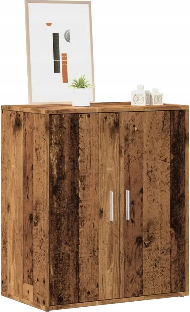 Fionshop 262798419 Botník old wood 60 x 35 x 70 cm kompozitní dřevo