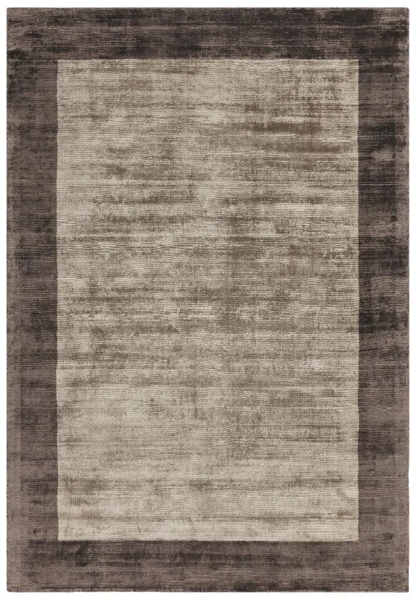 Hnědý koberec Ife Border Choco Mocha Rozměry: 200x290 cm