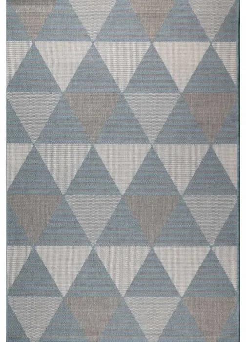 Kusový koberec Flat 21132-ivory/silver/light blue Varianta: 160x230 cm