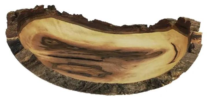 Wodlaf dřevěná miska 35x30x10 cm Nero, ořech