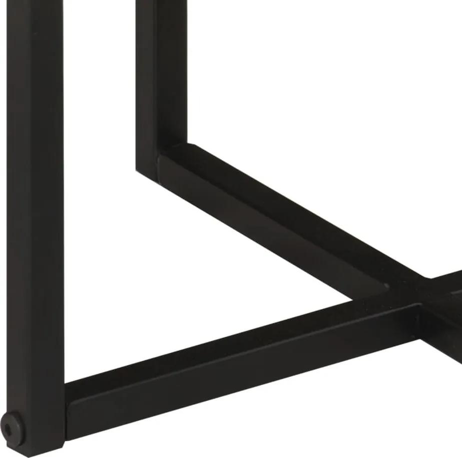 vidaXL Konferenční stolek 35x35x30 cm masivní akáciové dřevo a železo [372739]