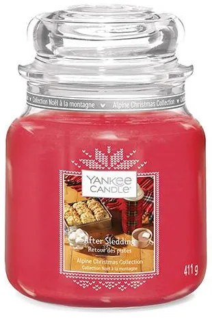 Yankee Candle Svíčka Yankee Candle 411g - After Sledding, červená barva, sklo