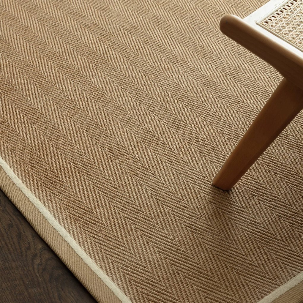Tribeca Design Kusový koberec Woodkid Herringbone Cream Rozměry: 68x240 cm