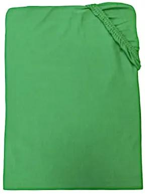 Prostěradlo jersey zelená kiwi TiaHome - 120x200cm