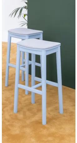 BILLIANI Barová stolička WHITE 134 / 135 GALERIE - čalounění Billiani LÁTKY 3, KŮŽE / LINARI, BRIONNE, CREDO, SOFT GALERIE - Moření Billiani Lak barevný