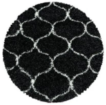 Ayyildiz koberce Kusový koberec Salsa Shaggy 3201 anthrazit kruh - 200x200 (průměr) kruh cm