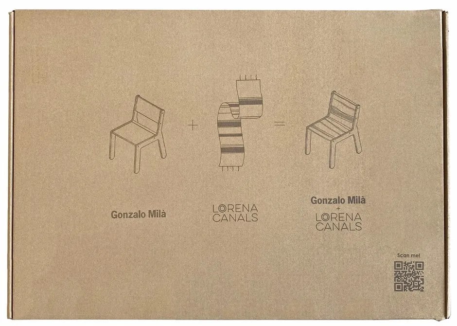 Dětská židle v přírodní barvě Kaarol Earth – Lorena Canals
