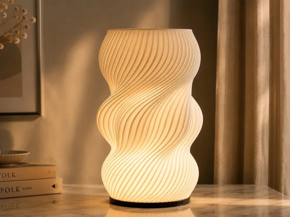 Verk Group Stolní lampy s vázou na květiny, dekorativní 2v1, led rgb, s dálkovým ovládáním