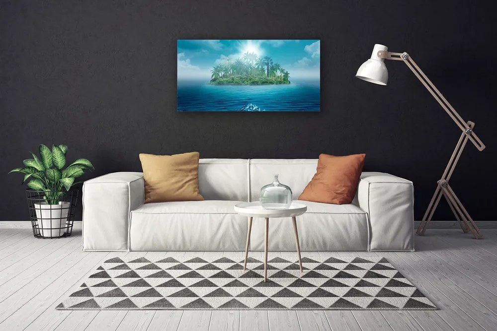Obraz na plátně Ostrov Moře Krajina 100x50 cm