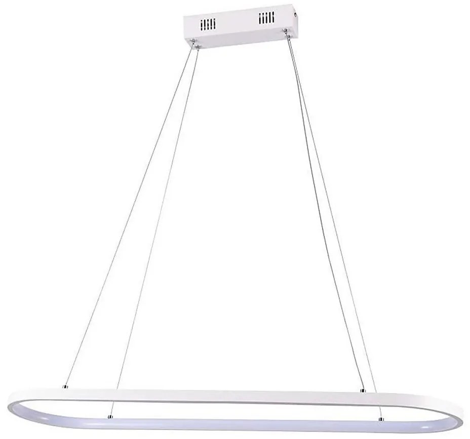 LED Lustr na lanku LED/24W/230V 3000K bílá
